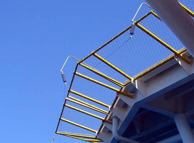 Helicopter Landing Helideck Safety Net Perimeter Safety Netting