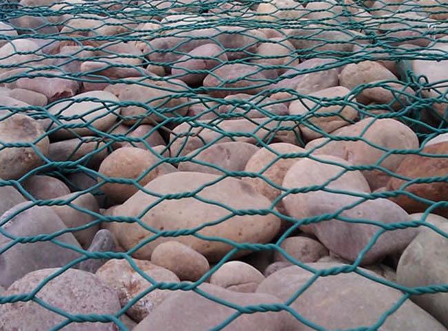 8x10cm PVC Coated Gabion Baskets Wire Mesh Retaining Wall