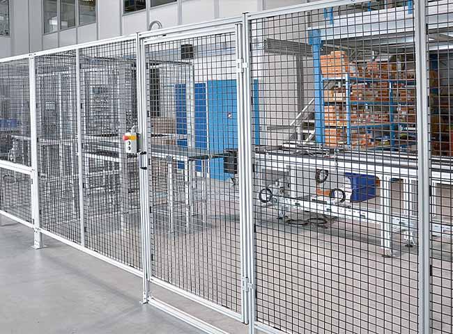 Machine Guarding Safety Metal Wire Fence Low Carbon Steel Powder Coating