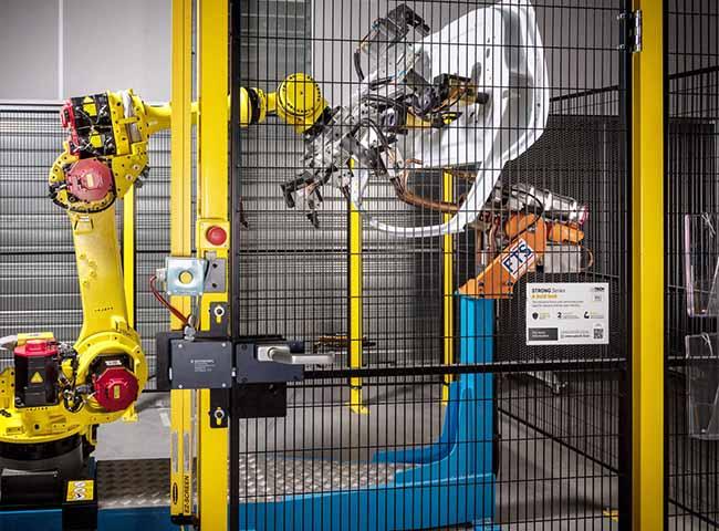 Machine Guarding Safety Metal Wire Fence Low Carbon Steel Powder Coating