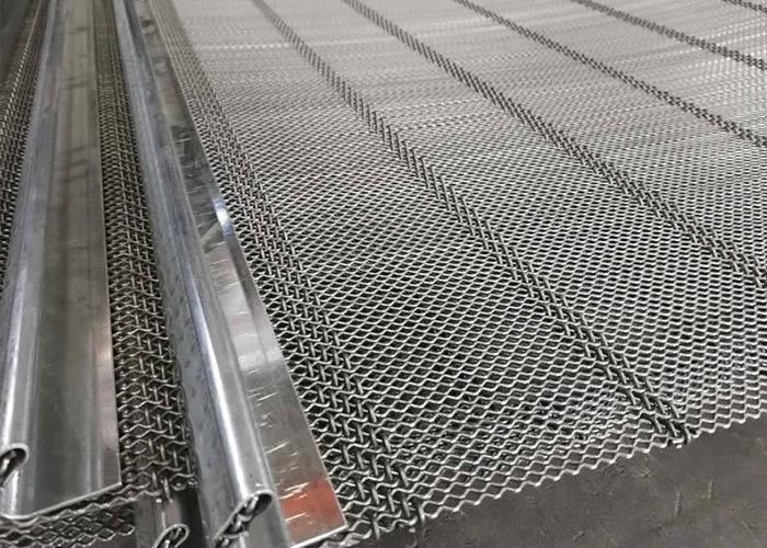 Steel Wire Support Strip Self Cleaning Screen Mesh With Less Plugging ...