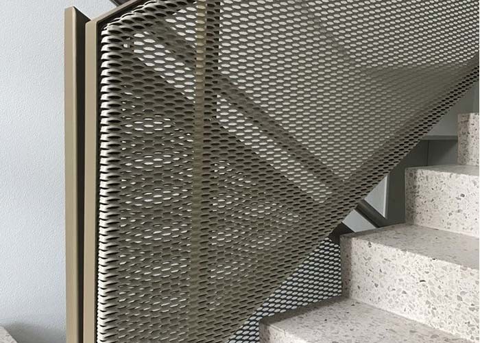 Expanded Metal Balustrade and Railing Infill Panels Safety , Robust And ...