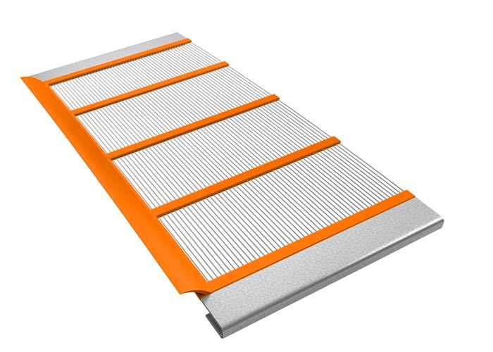 PU Support Strip Straight Wire Self Cleaning Screen Mesh