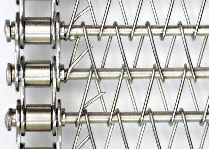 2.0mm Stainless Steel Flat Spiral Conveyor Belt with Welded Edge