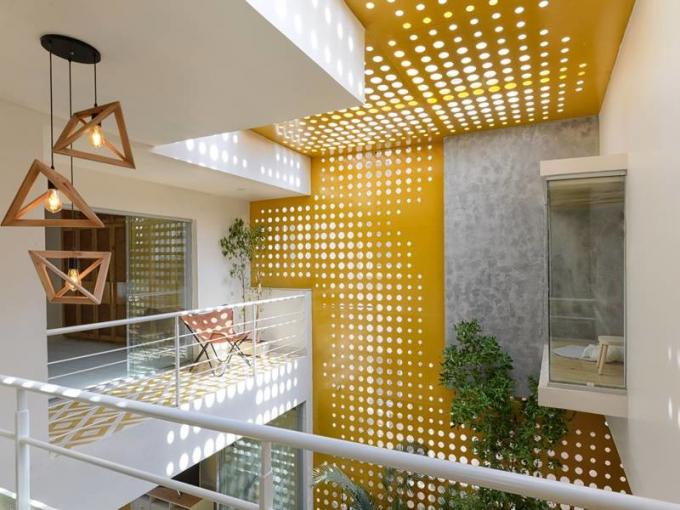 Round Hole Perforated Metal Sheet For Building Facades, Interior ...