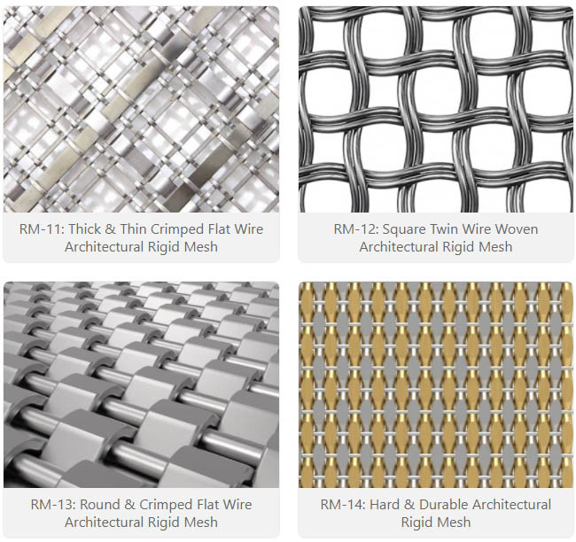 Architectural Rigid Mesh for Building Facade Decoration