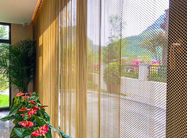 Metal Coil Curtain, Coil Drapery Curtain Ideal Indoor Decorative Mesh ...