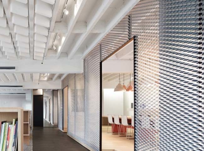 Aluminum Expanded Metal Partition Wall for Both Permanent and Temporary ...