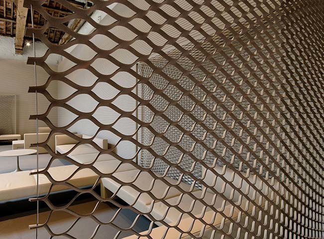 Aluminum Expanded Metal Partition Wall for Both Permanent and Temporary ...