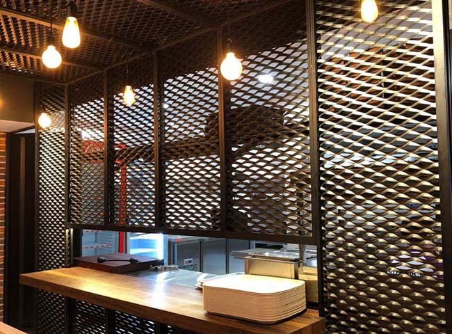 Aluminum Expanded Metal Partition Wall for Both Permanent and Temporary ...