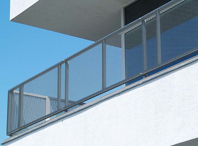 Expanded Metal Balustrade and Railing Infill Panels Safety , Robust And ...