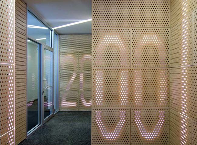 Perforated Metal Internal Wall Creative and Modern Interior Design ...