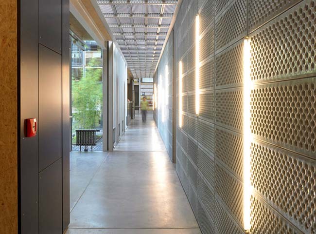 Perforated Metal Internal Wall Creative and Modern Interior Design ...
