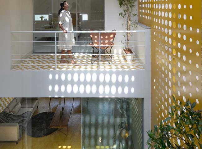 Perforated Metal Internal Wall Creative and Modern Interior Design ...