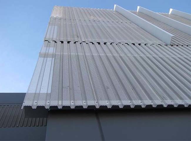 Corrugated Perforated Metal Panels Customized Arbitrary Patterns For ...