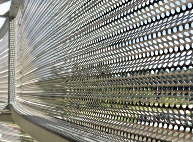 Corrugated Perforated Metal Panels Customized Arbitrary Patterns For ...
